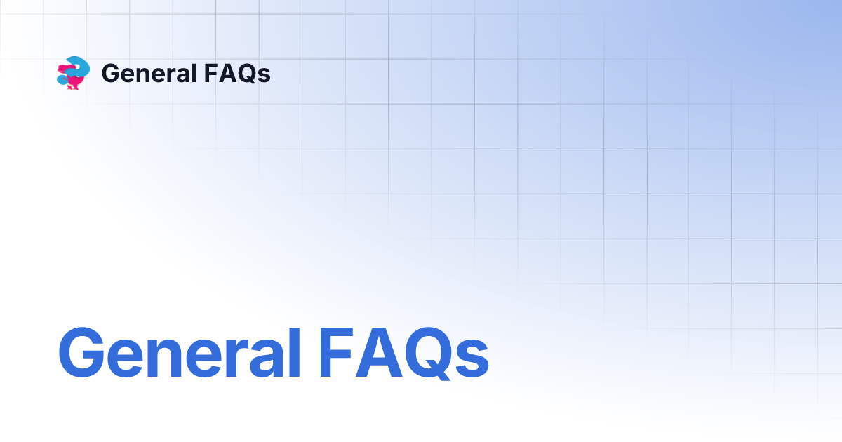 General FAQs
