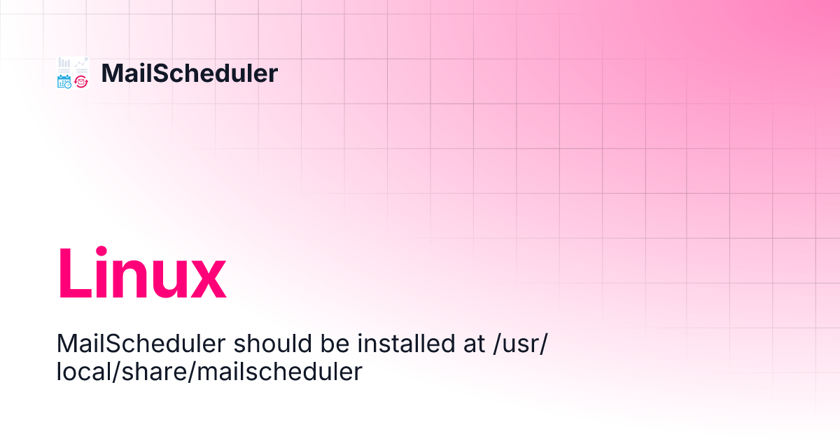 Linux | MailScheduler